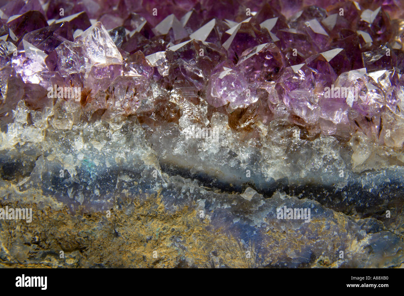 Amethyst crystal close up Stock Photo - Alamy