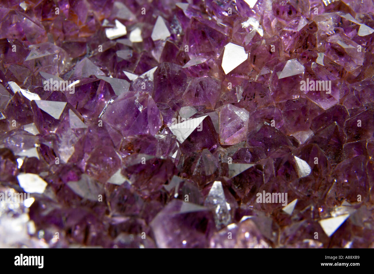 Amethyst crystal close up Stock Photo - Alamy