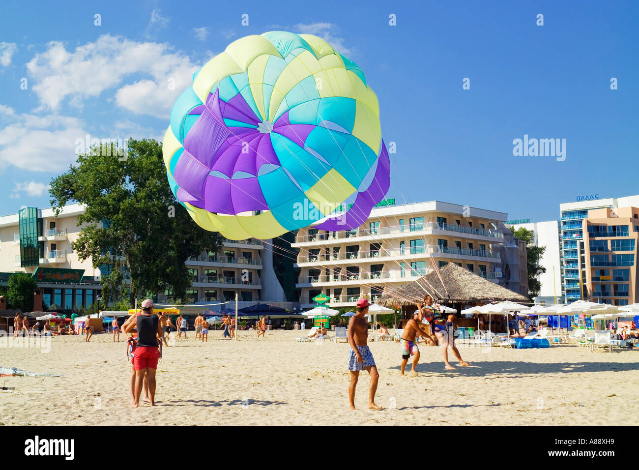 Sunny Beach Bulgaria Stock Photo - Alamy