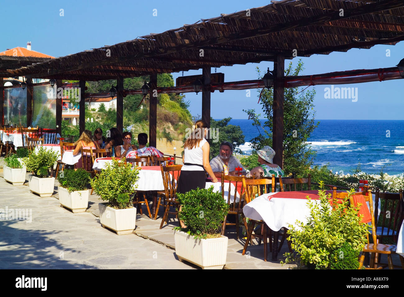 Nessebar restaurants hi-res stock photography and images - Alamy