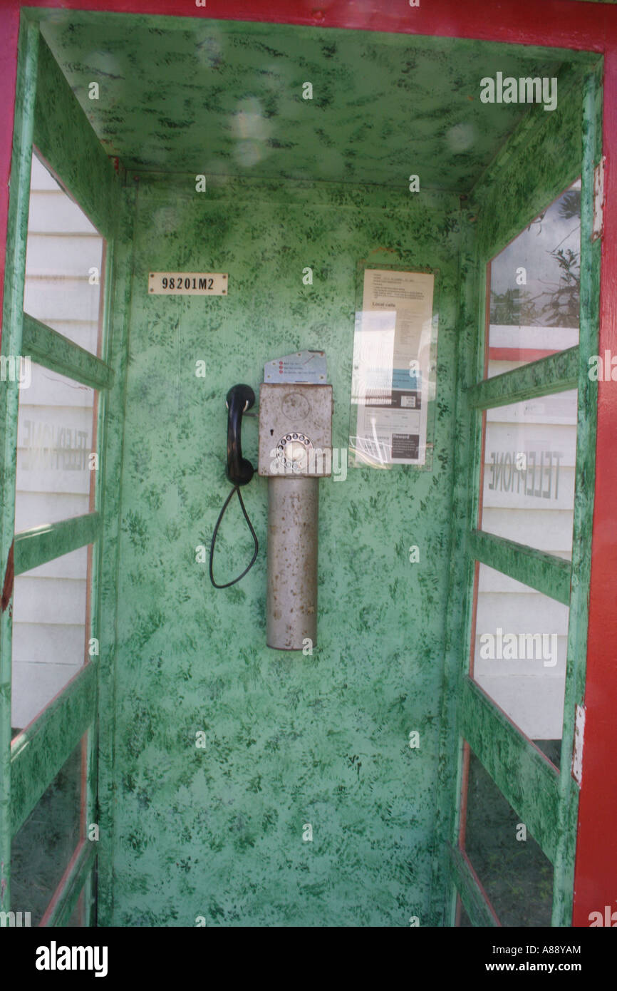 INSIDE VIEW OF AN OLD TELEPHONE BOOTH BDA10481 Stock Photo - Alamy
