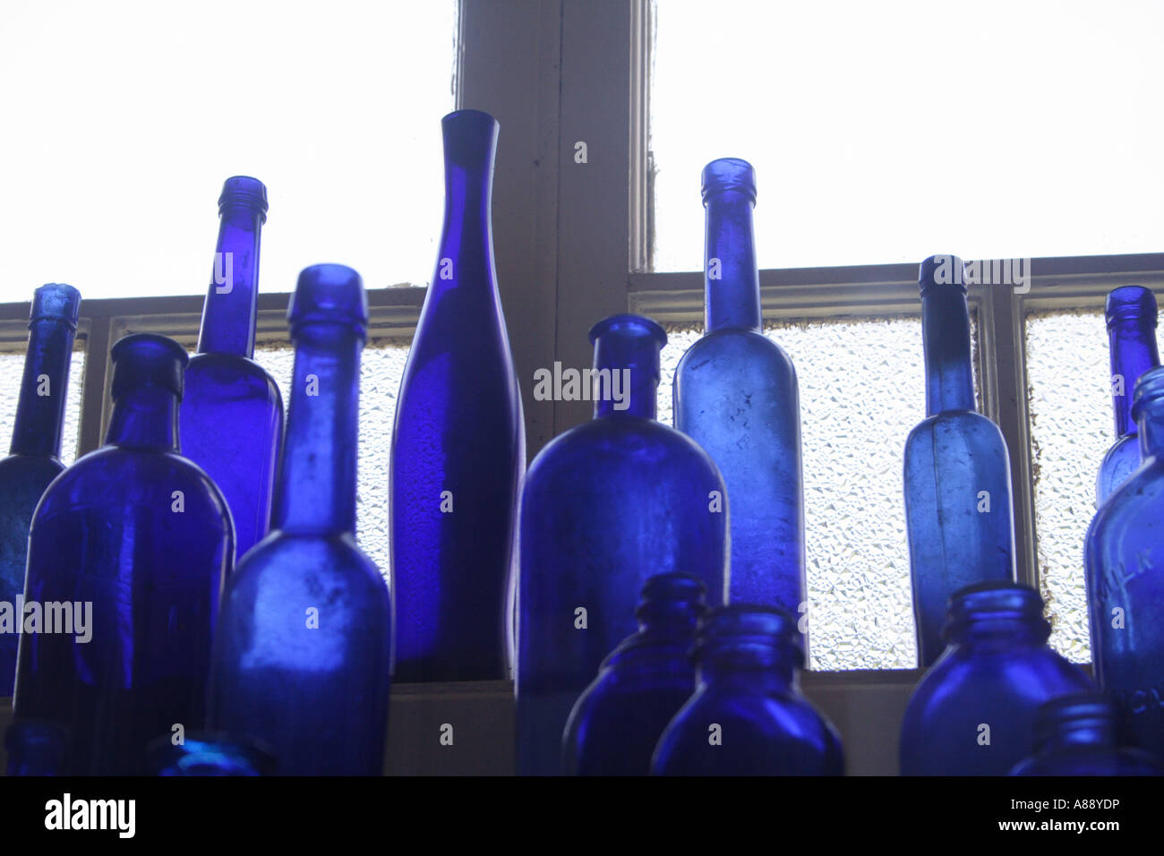 A DISPLAY OF DIFFERENT SHAPED BOTTLES BDA10493 HORIZONTAL Stock Photo ...