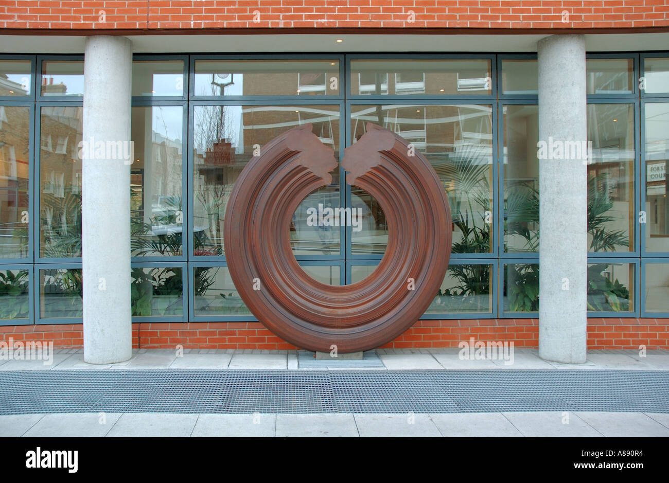 Hamish Black Circular Sculpture, Central London, Great Britain, UK ...