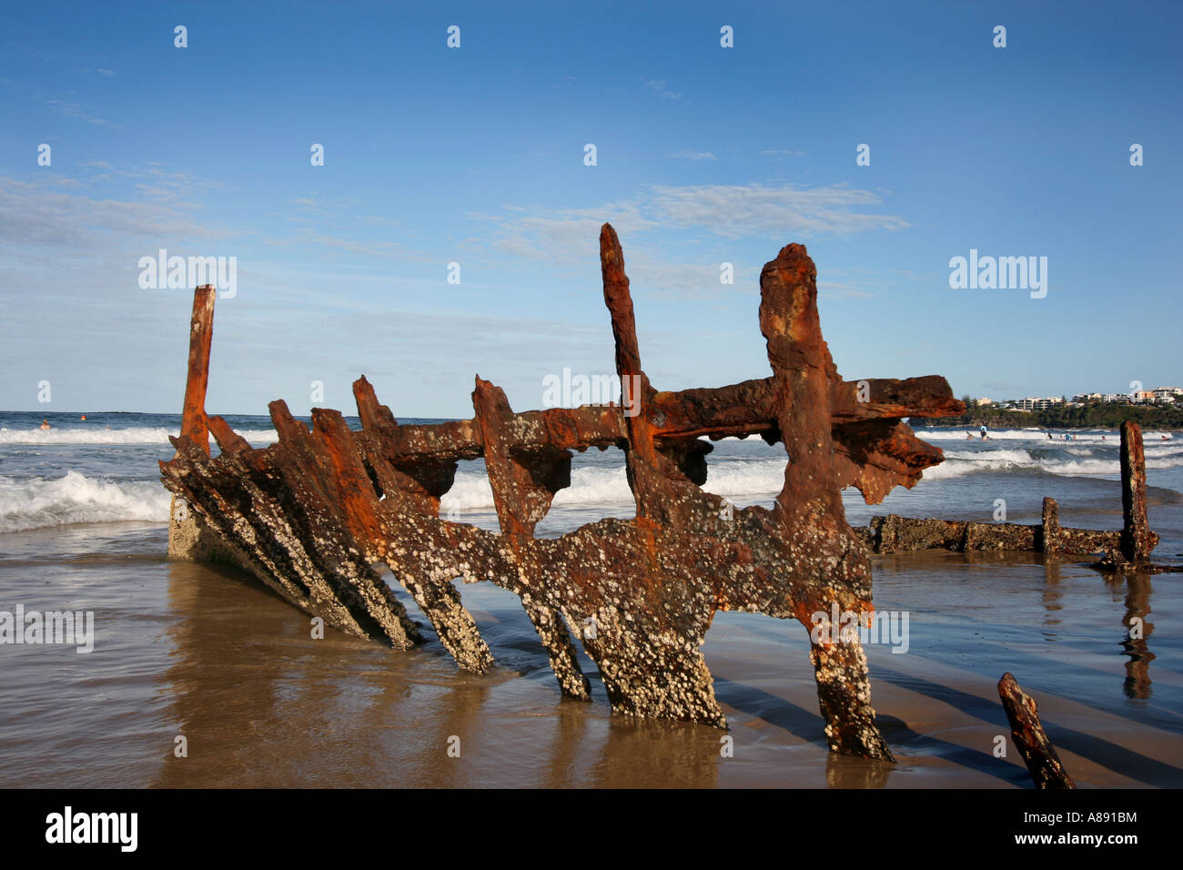Wreck of the SS Dicky Sunshine Coast Queensland Australia BDa10659 ...