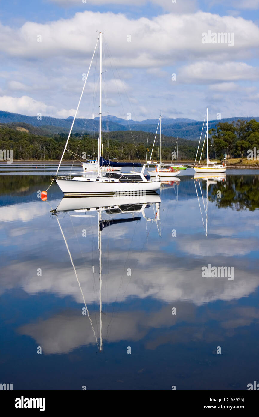 Boats and Reflections Stock Photo - Alamy