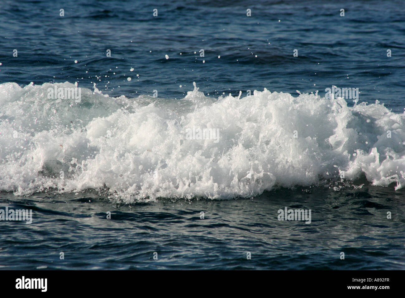 WHITEWATER FROM BROKEN WAVE HORIZONTAL BDA10677 Stock Photo - Alamy