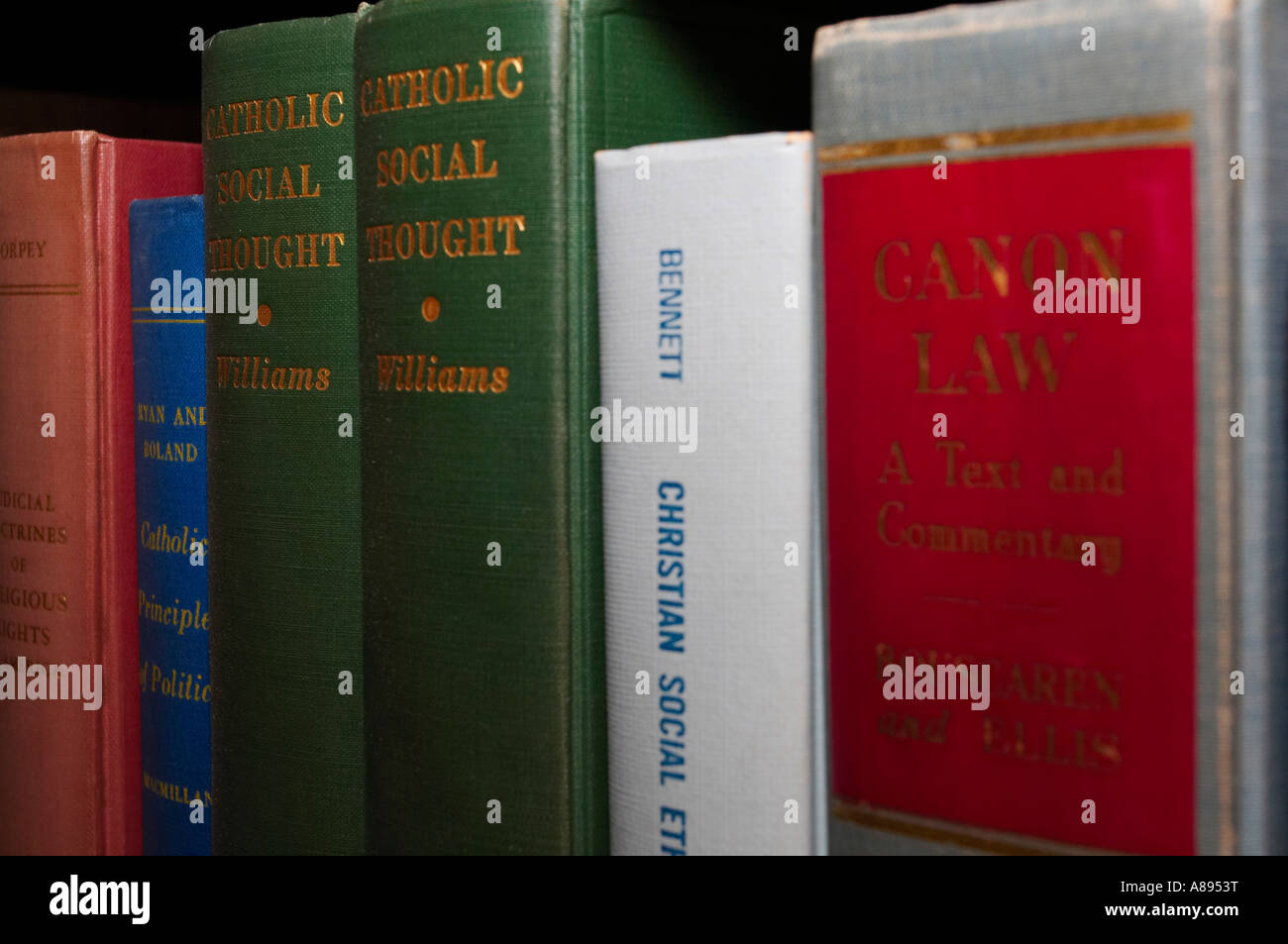 Books on religion and theology Stock Photo - Alamy