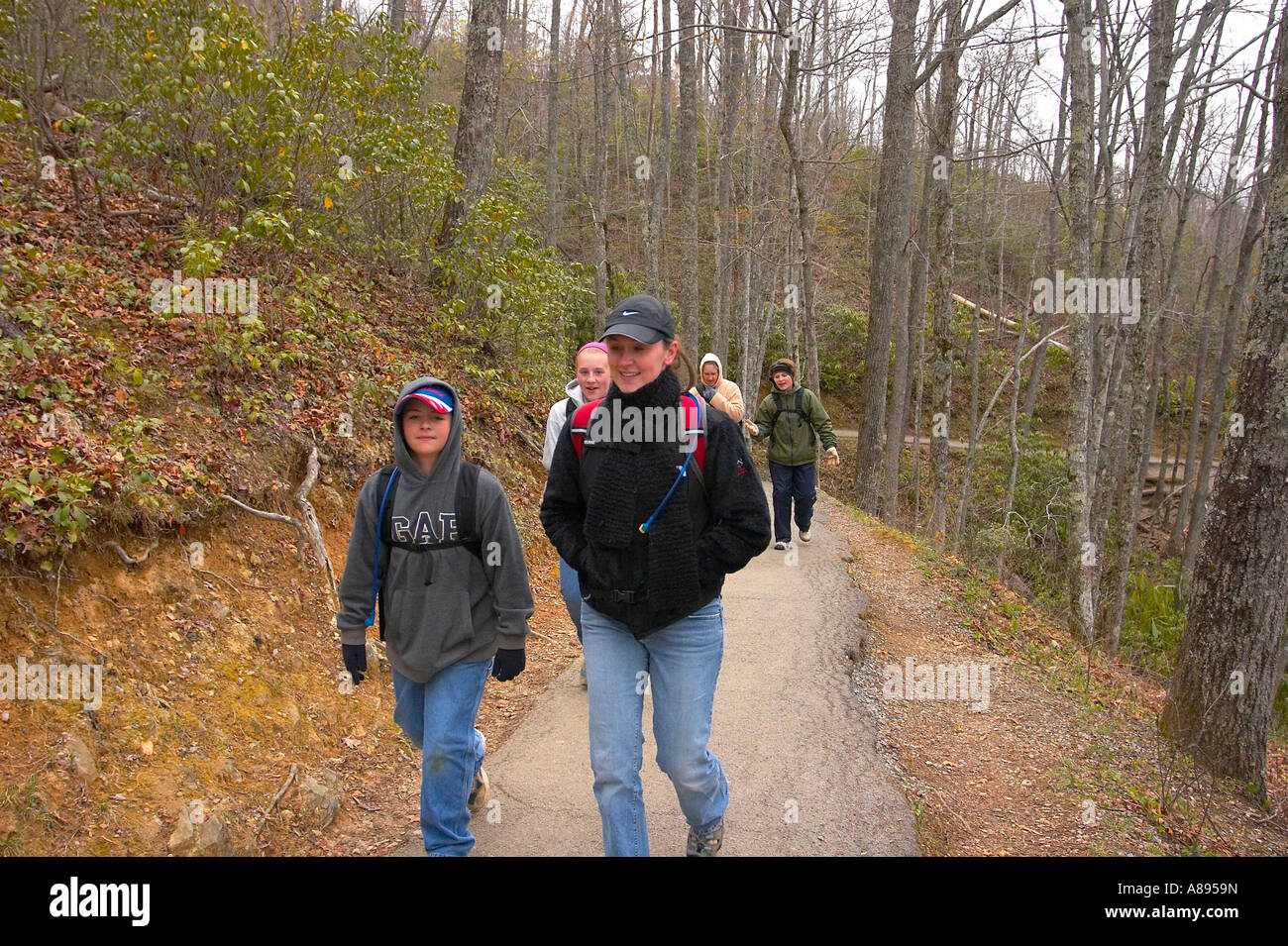 Family hike u s national park hi-res stock photography and images - Alamy