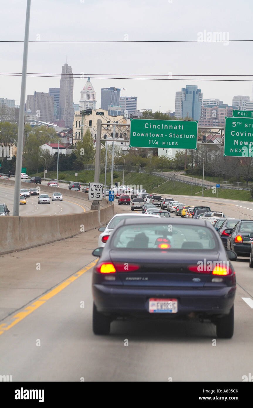 A traffic jam caused by an automobile accident Stock Photo - Alamy