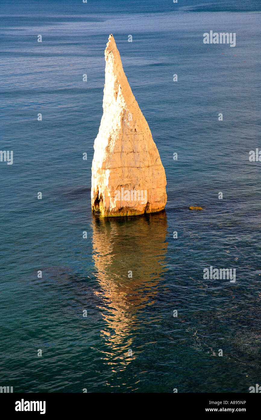 The Pinnacles Sea Stacks Swanage Bay Jurassic coast Dorset England ...
