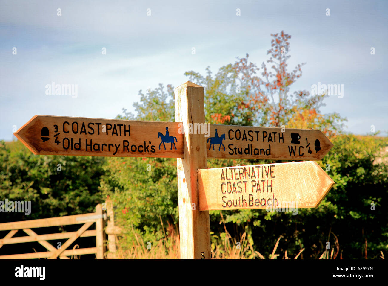 Old harry rocks sign hi-res stock photography and images - Alamy