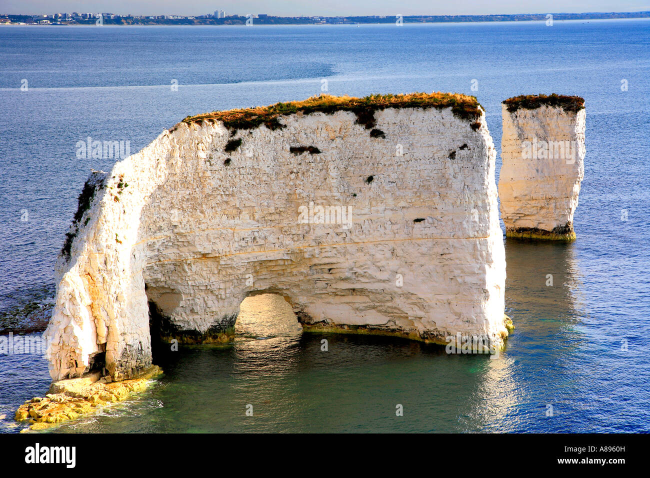Summer Morning Old Harry Rocks Poole Bay Jurassic coastline Dorset ...