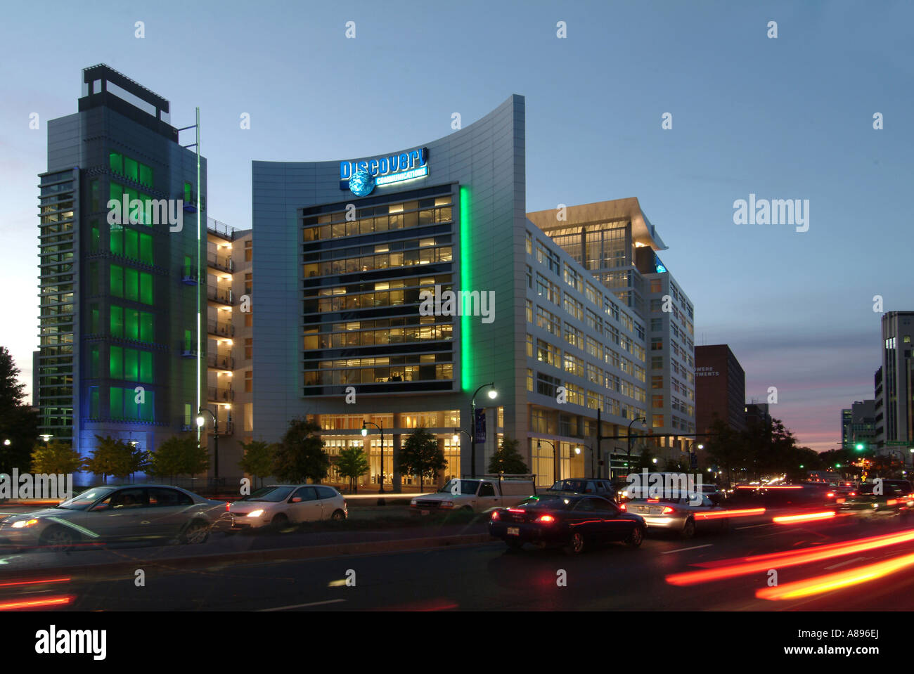 USA Maryland MD Silver Spring The Discovery Channel Building on Georgia ...