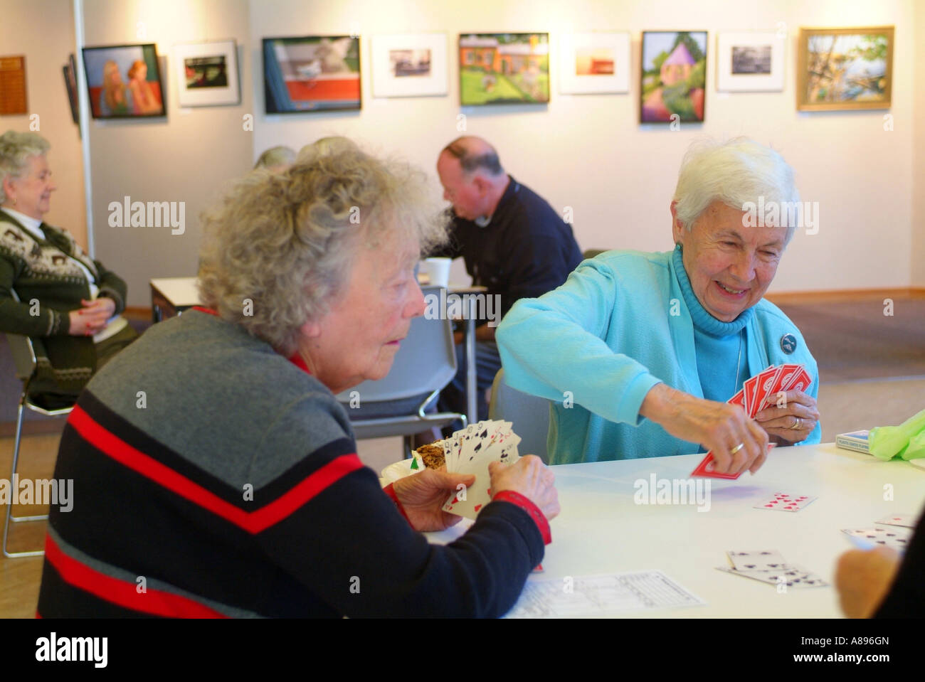 Seniors center bridge hi-res stock photography and images - Alamy