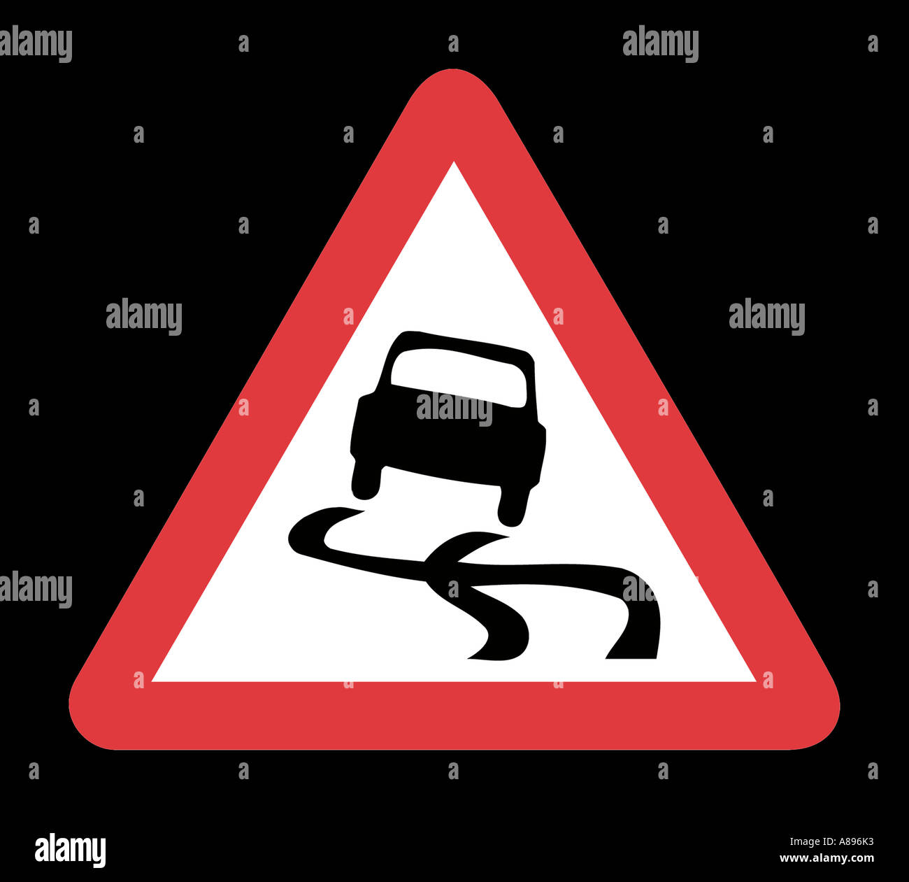 Skidding sign hi-res stock photography and images - Alamy