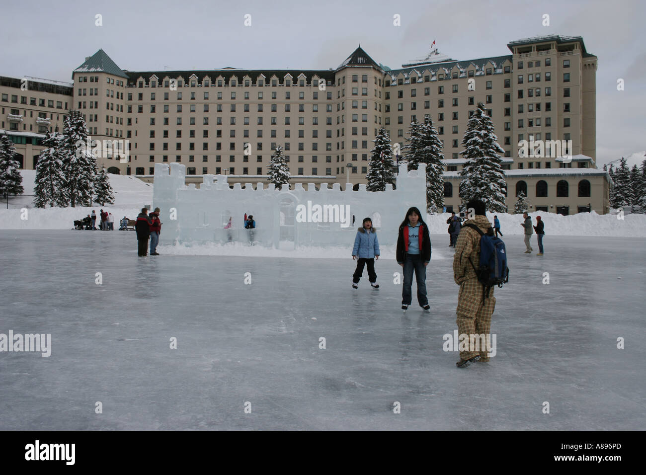 Ice Castle Lake Louise Banff High Resolution Stock Photography and ...