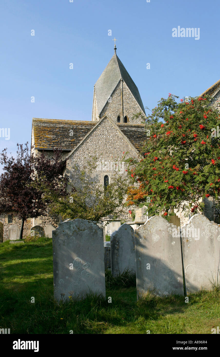 St Mary's church at Sompting, West Sussex, England, UK Stock Photo - Alamy