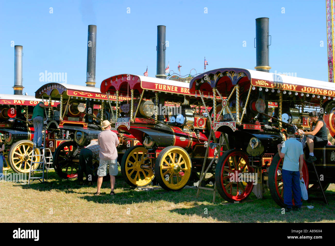Traction engine line up show hi-res stock photography and images - Alamy