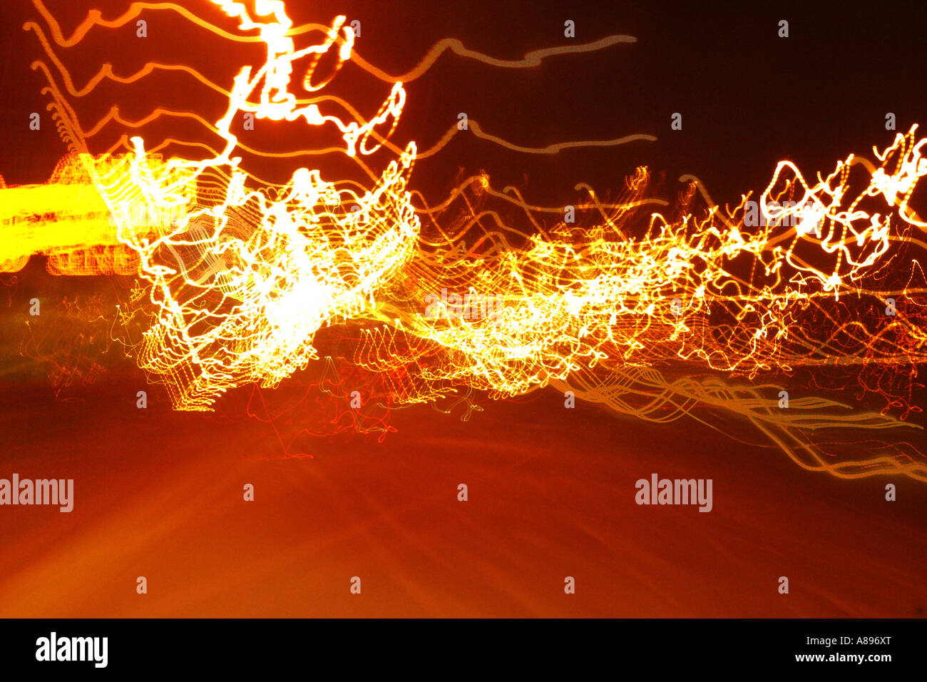 Soft focus fast car moving along a highway Stock Photo - Alamy