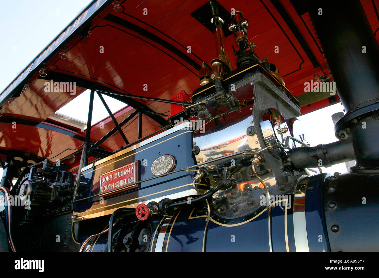 John Murphy's Proud Peacock showman's traction engine side view Stock ...
