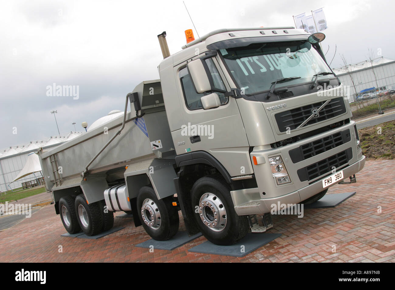 Volvo FM9 eight wheel tipper at the Commercial Vehicle Show, NEC, UK ...