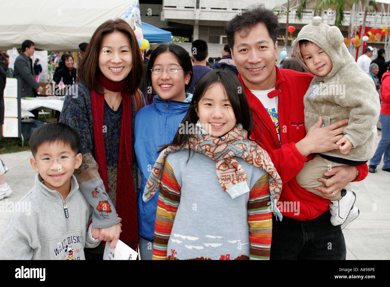 Asian american family mom dad father hi-res stock photography and images - Alamy