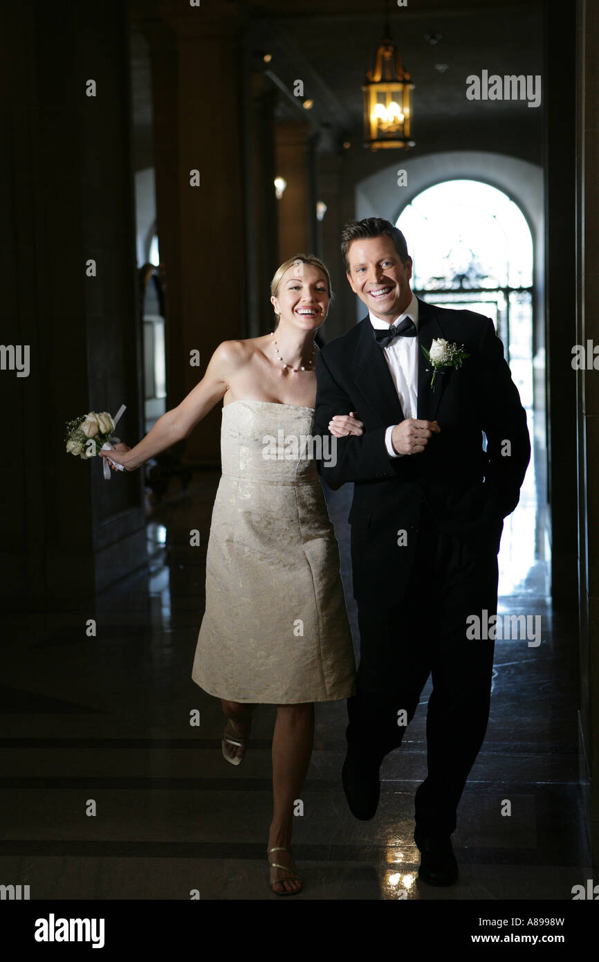 Happy boomer couple walking Stock Photo - Alamy