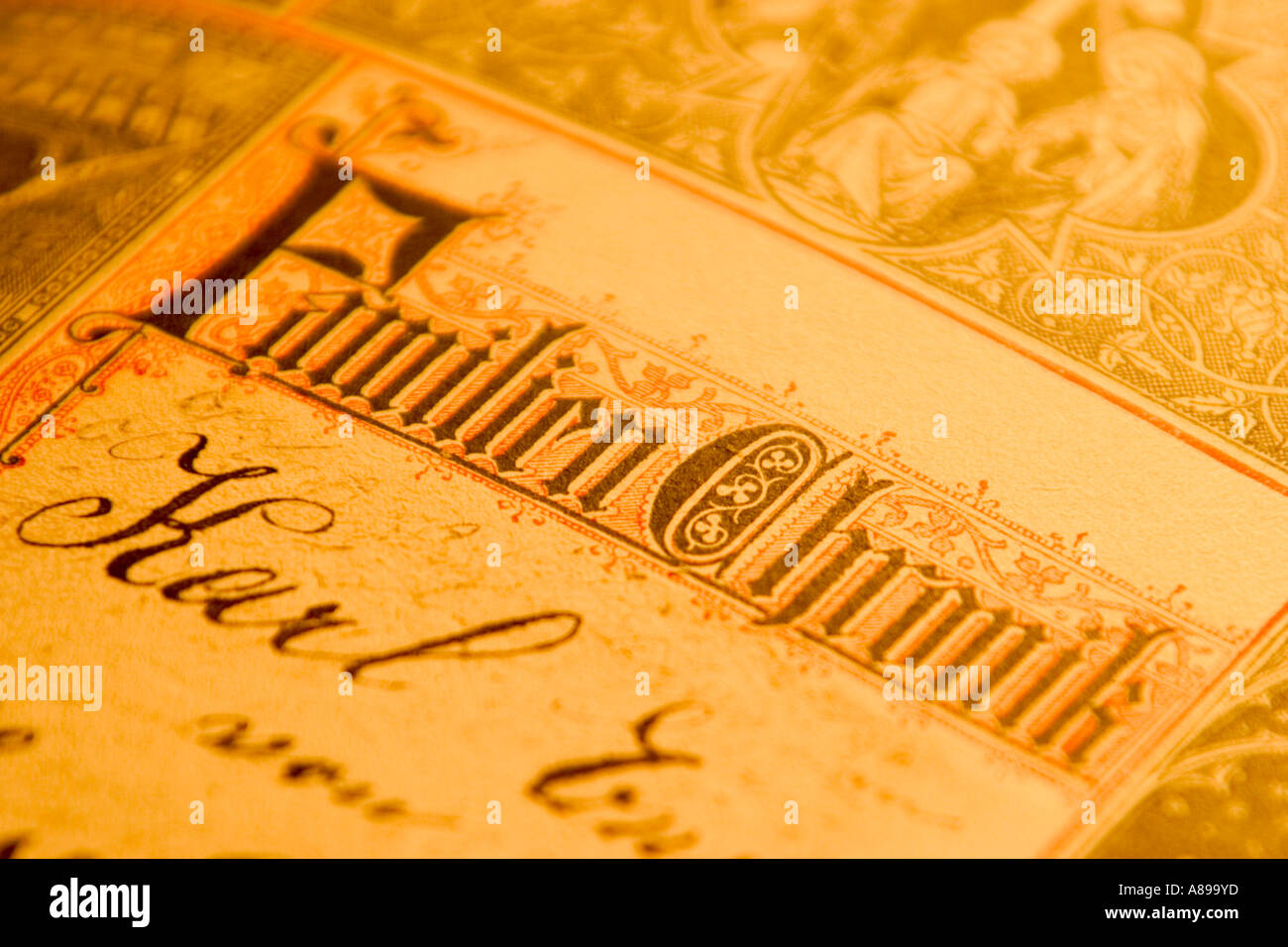Old deed hi-res stock photography and images - Alamy