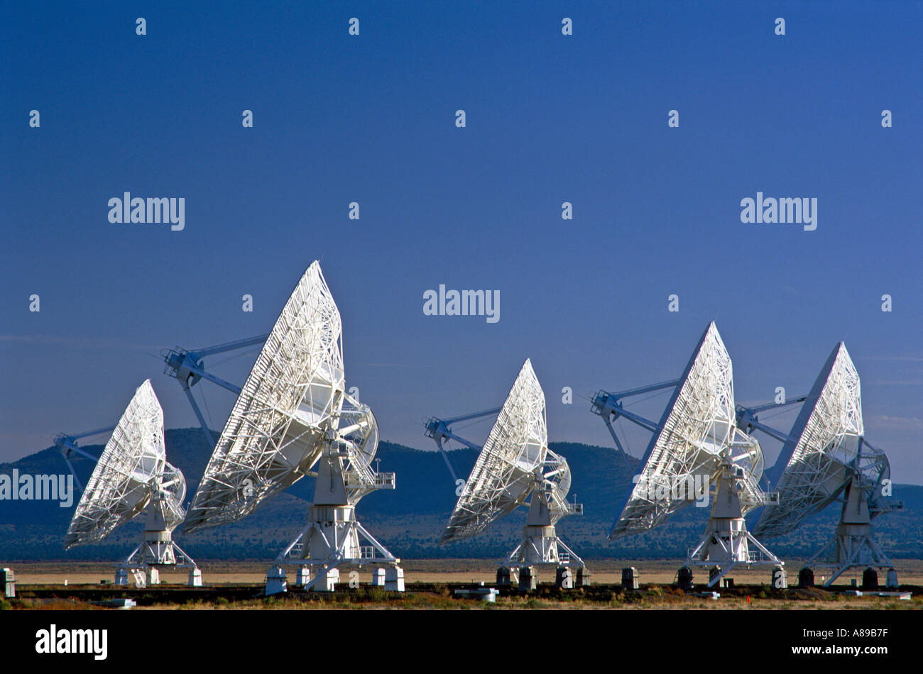 USA New Mexico Socorro Very Large Array worlds largest radio telescope ...