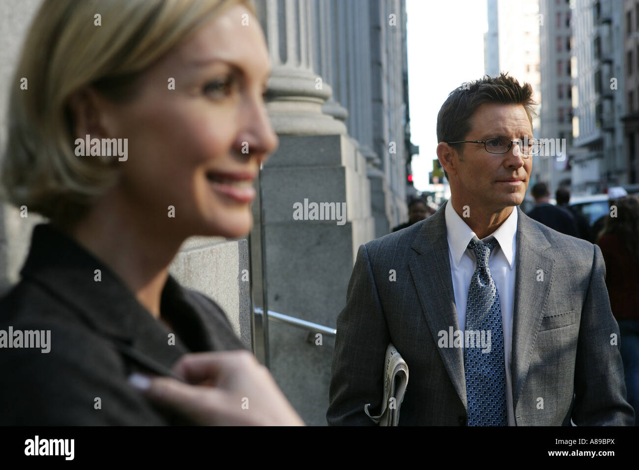 Two people outside Stock Photo - Alamy