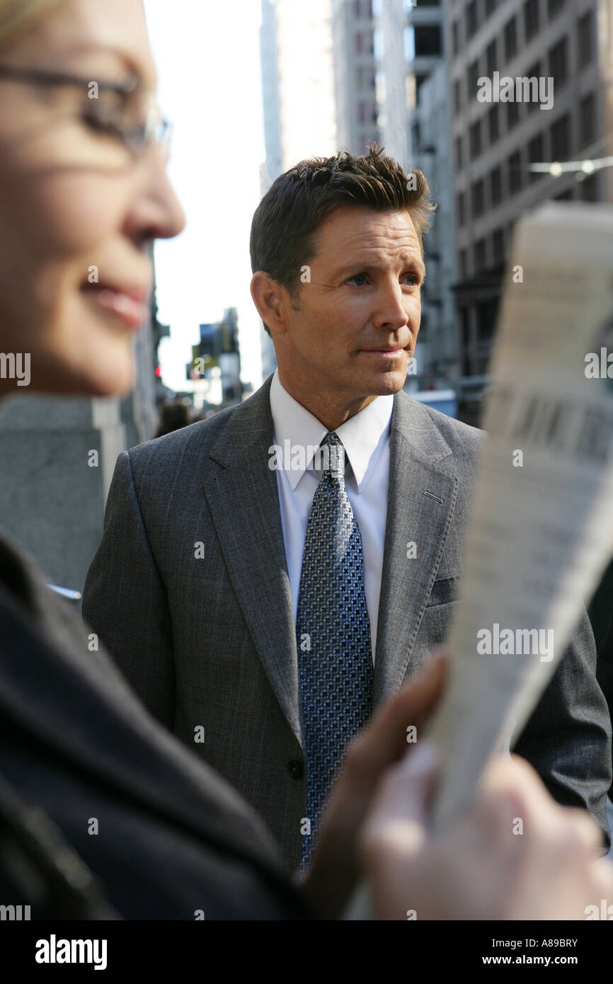 Two people outside Stock Photo - Alamy
