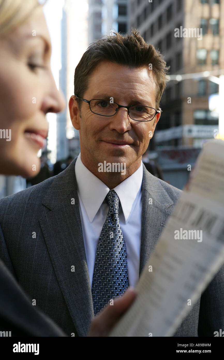 Two people outside Stock Photo - Alamy