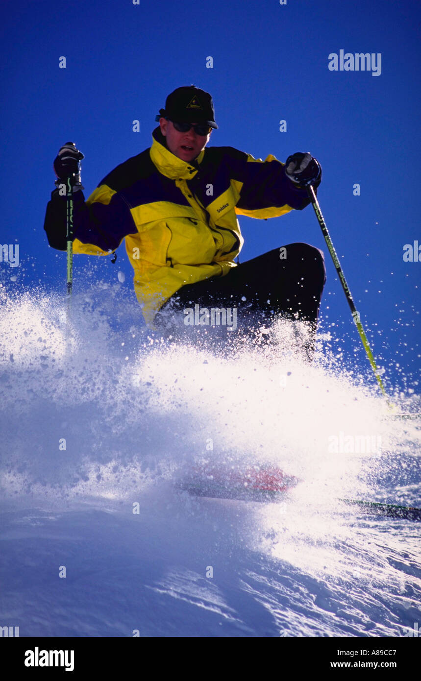 Downhill skiier hi-res stock photography and images - Alamy