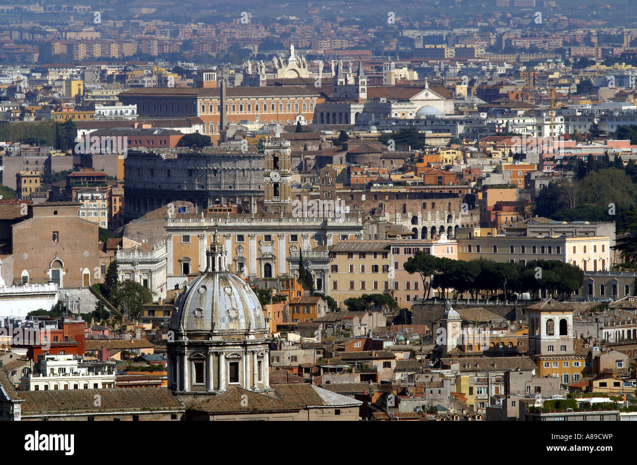 View of Rome with the Capitol, Rome, Latium, Italy Stock Photo - Alamy