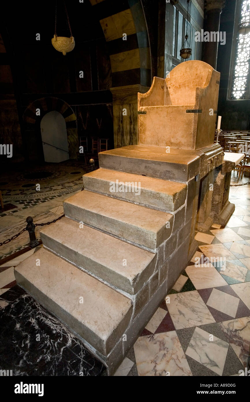 Aachen cathedral, throne of Charlemagne, Aachen, NRW, Germany Stock ...
