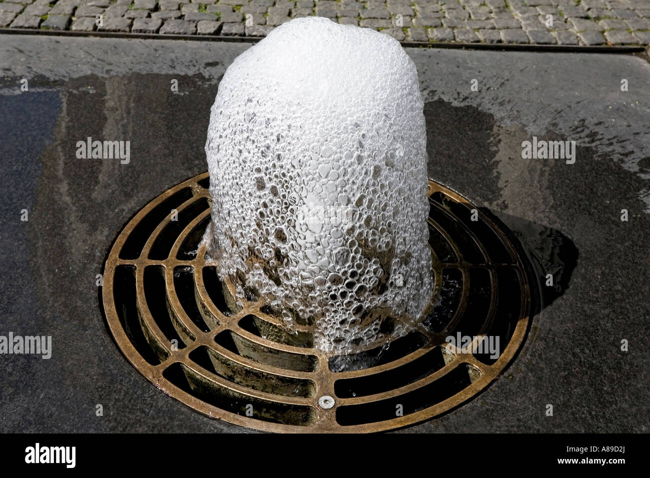 Elisenbrunnen, mineral water bubble up, Aachen, NRW, Germany Stock ...