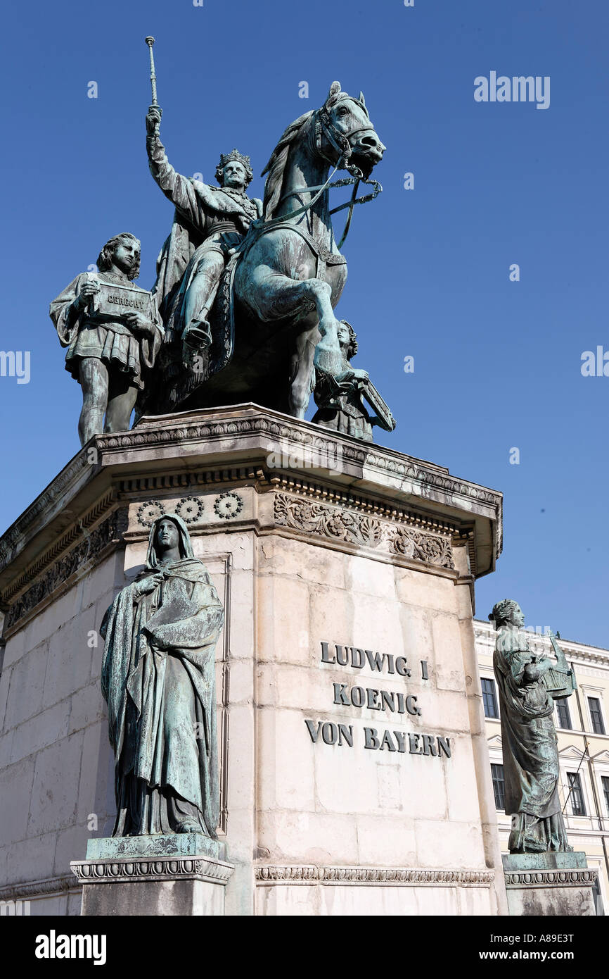 Equestrian monument of king ludwig i hi-res stock photography and ...