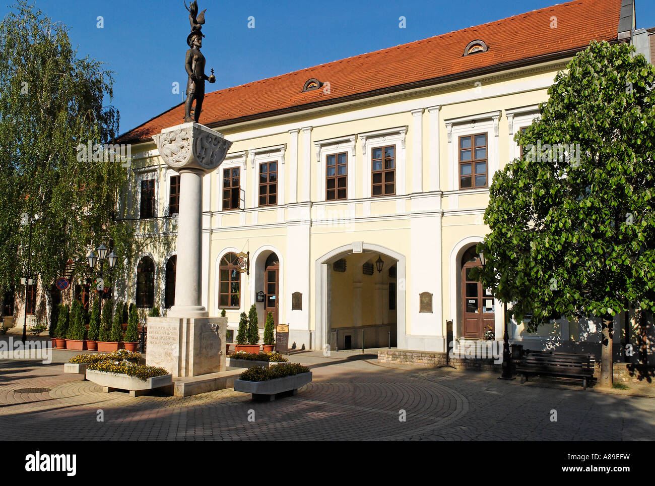 Historic city square of Tokaj, Unesco World Heritage Site, Hungaria ...