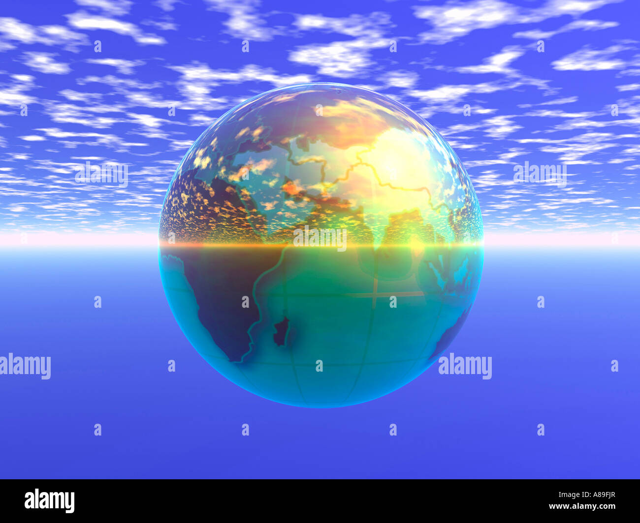 Globe illustrated hi-res stock photography and images - Alamy