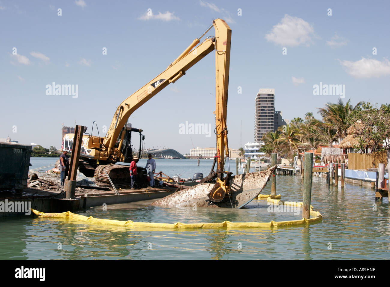 Miami Florida,Biscayne Bay,San Marco Island,weather,Hurricane cleanup ...