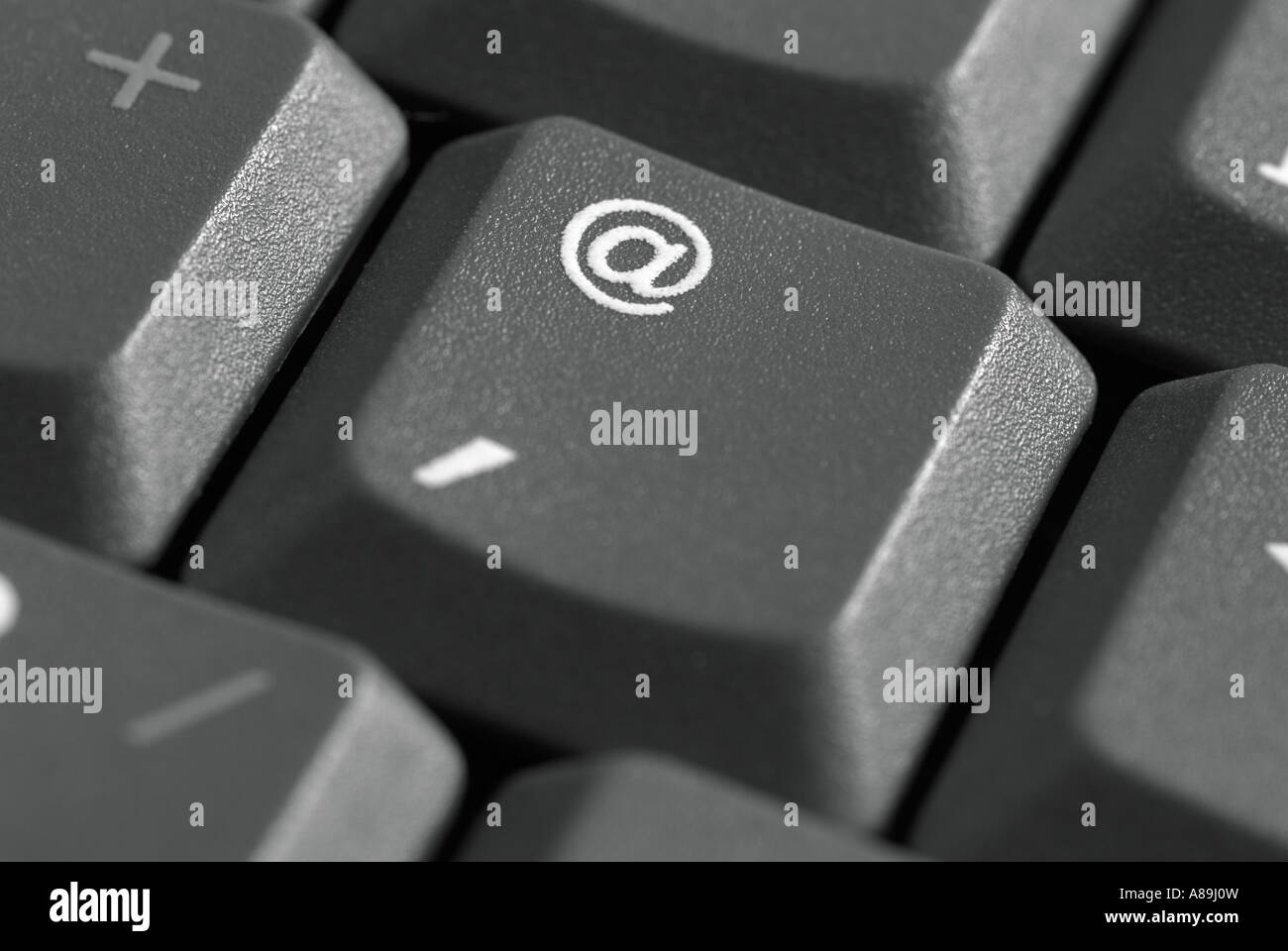 Computer Keyboard Close Up Showing the email Key Stock Photo - Alamy