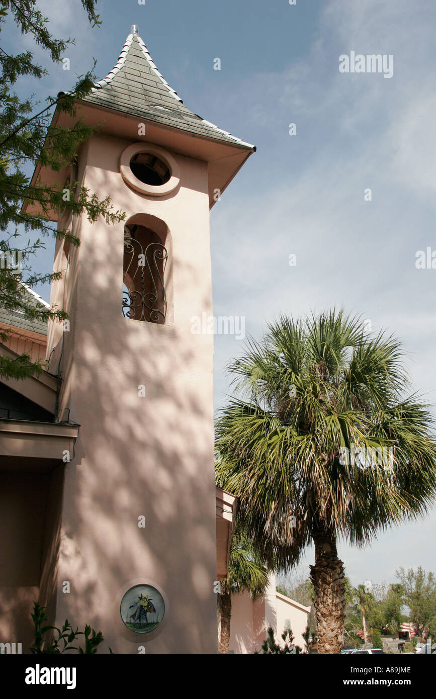 Lake Wales Florida,Chalet Suzanne Restaurant Inn,tower,sabal palm tree ...
