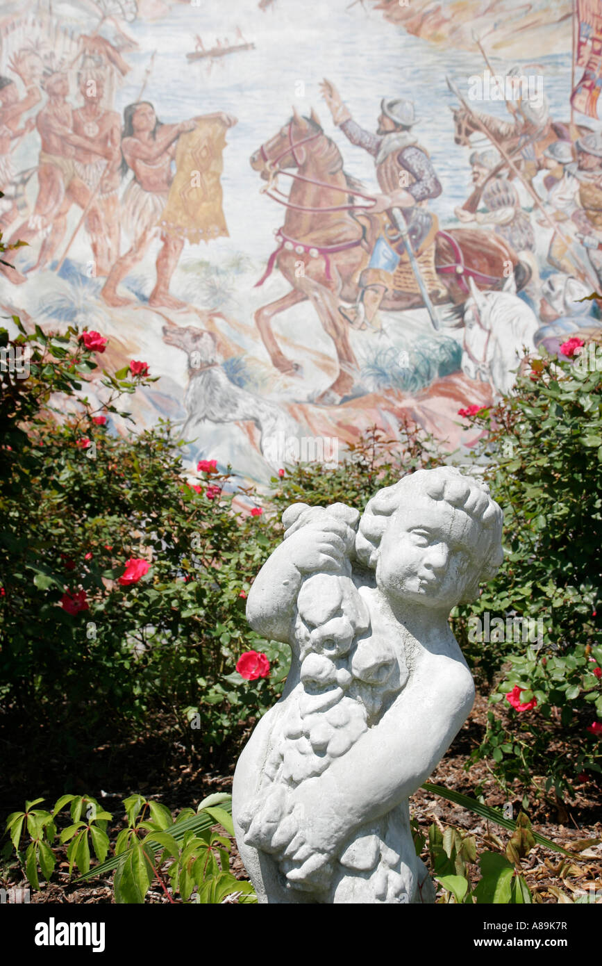 Dothan Alabama,Wiregrass Region,Poplar Head Park,mural,explorer De Soto ...