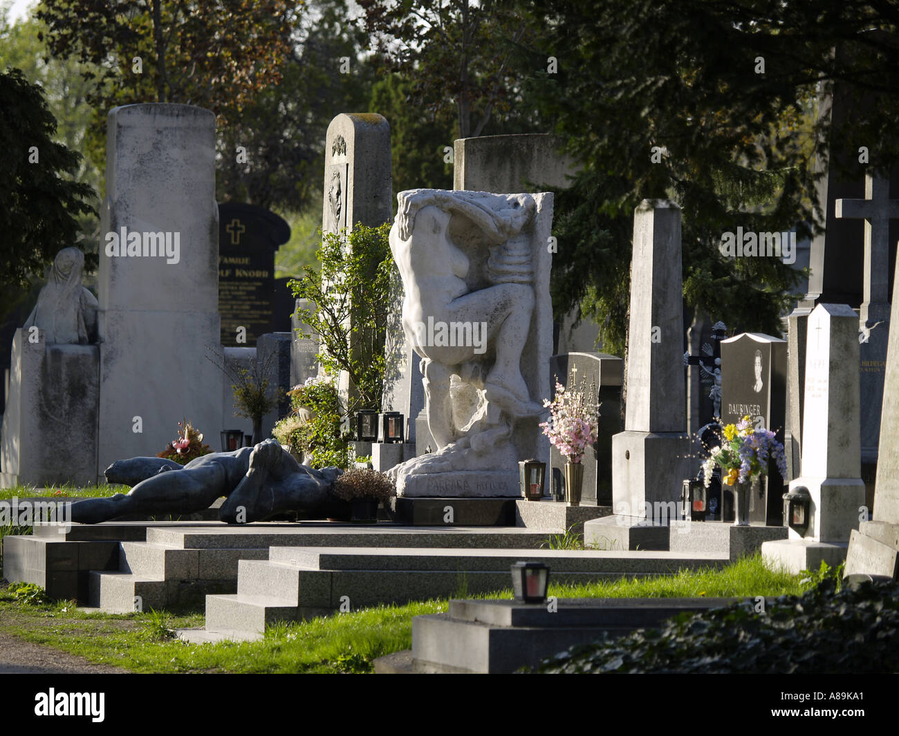 Vienna, central cemetery Stock Photo - Alamy