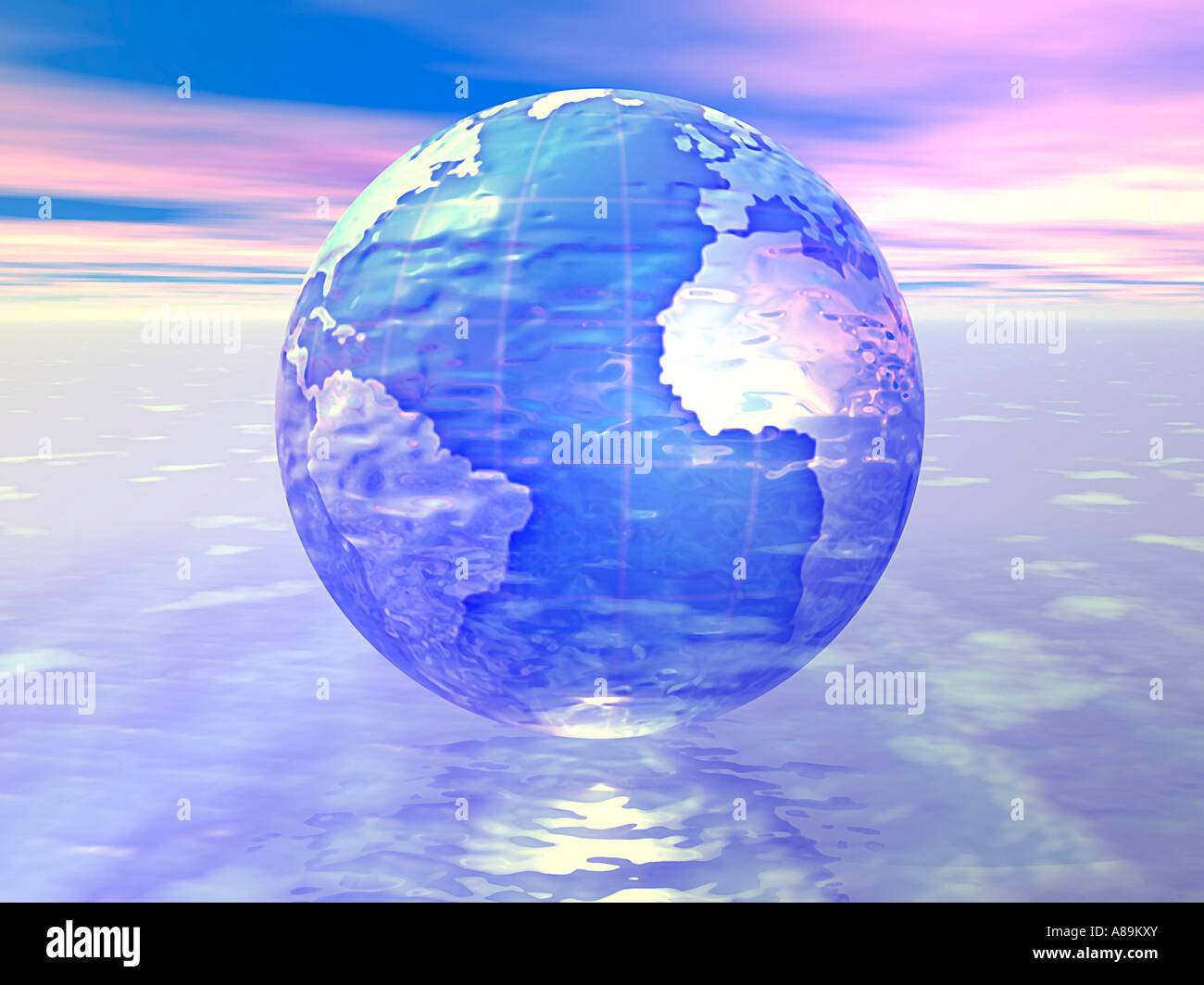 3d globe national flags hi-res stock photography and images - Alamy