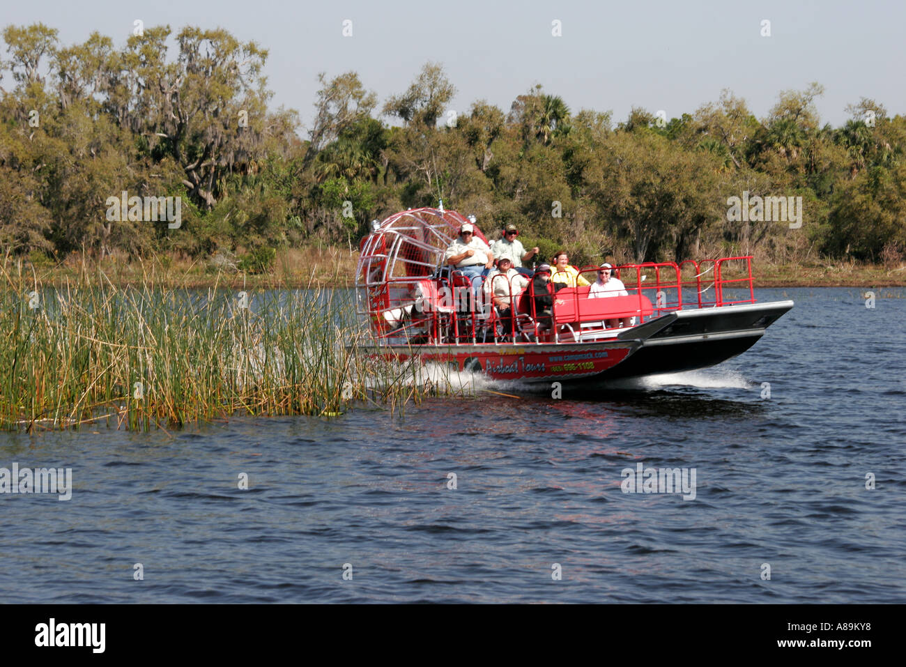 Florida Lake Kissimmee,Camp Mack's River water Resort Airboat Tour ...
