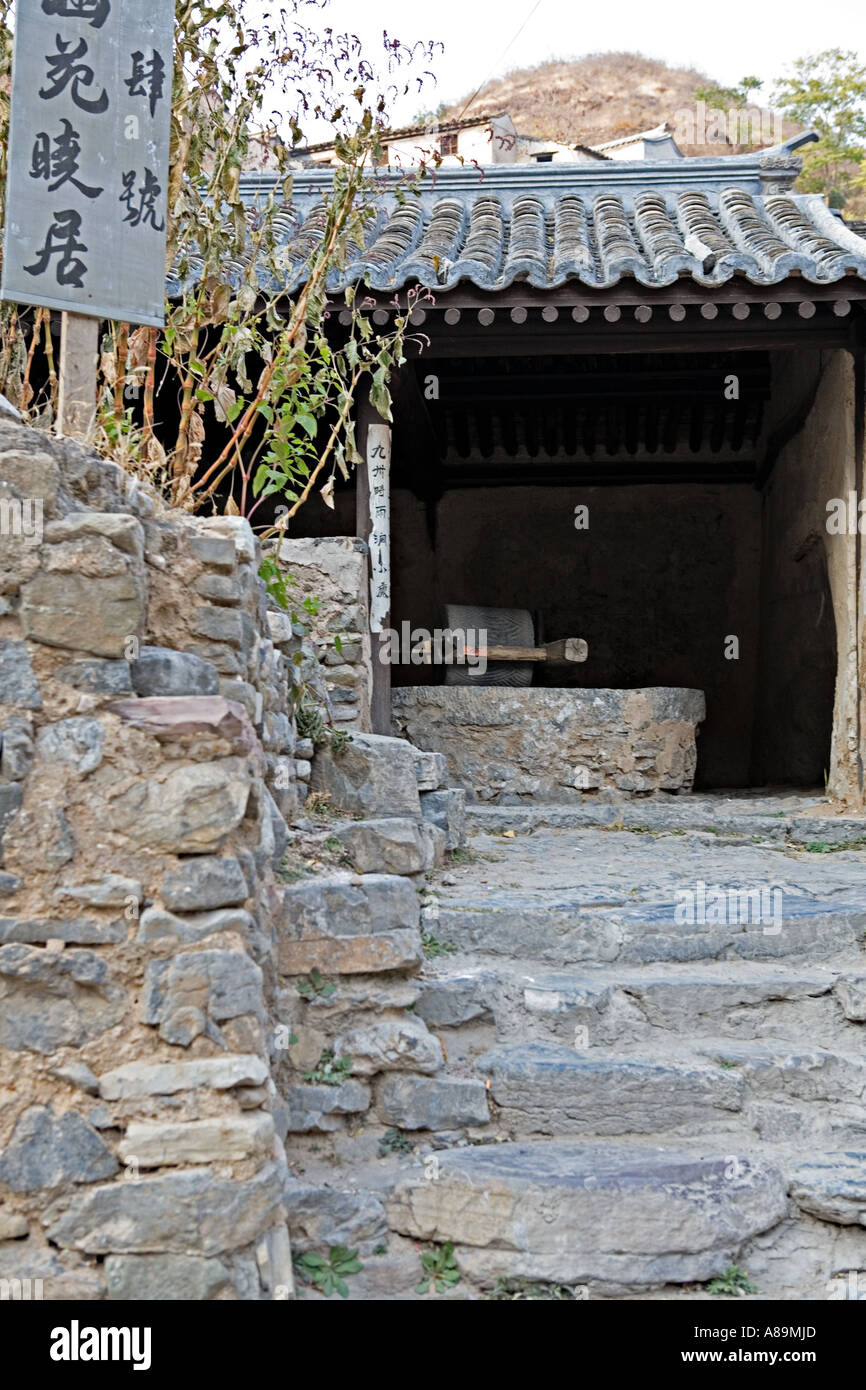 CHINA Chuandixia Ancient stone grinding wheel for grinding grain in the ...