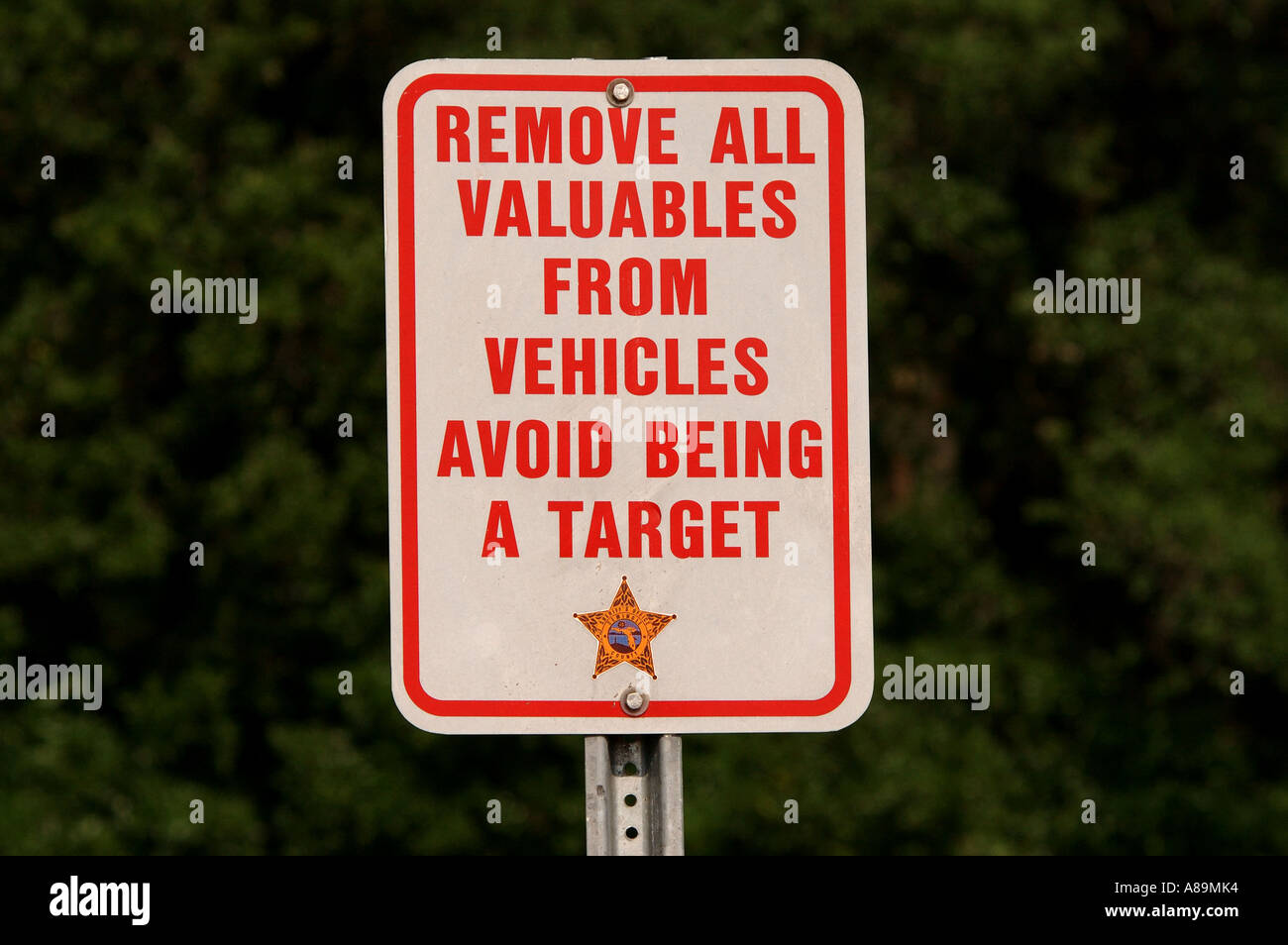 Warning sign theft thieves notice danger Stock Photo - Alamy