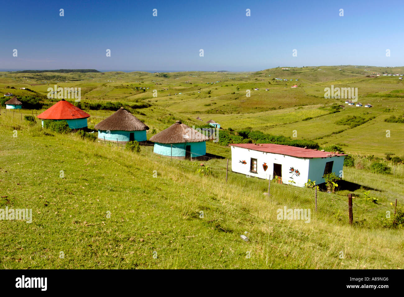 View of the landscape in the Eastern Cape Province of South Africa ...