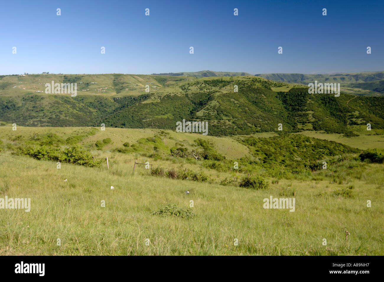 View of the landscape in the Eastern Cape Province of South Africa ...
